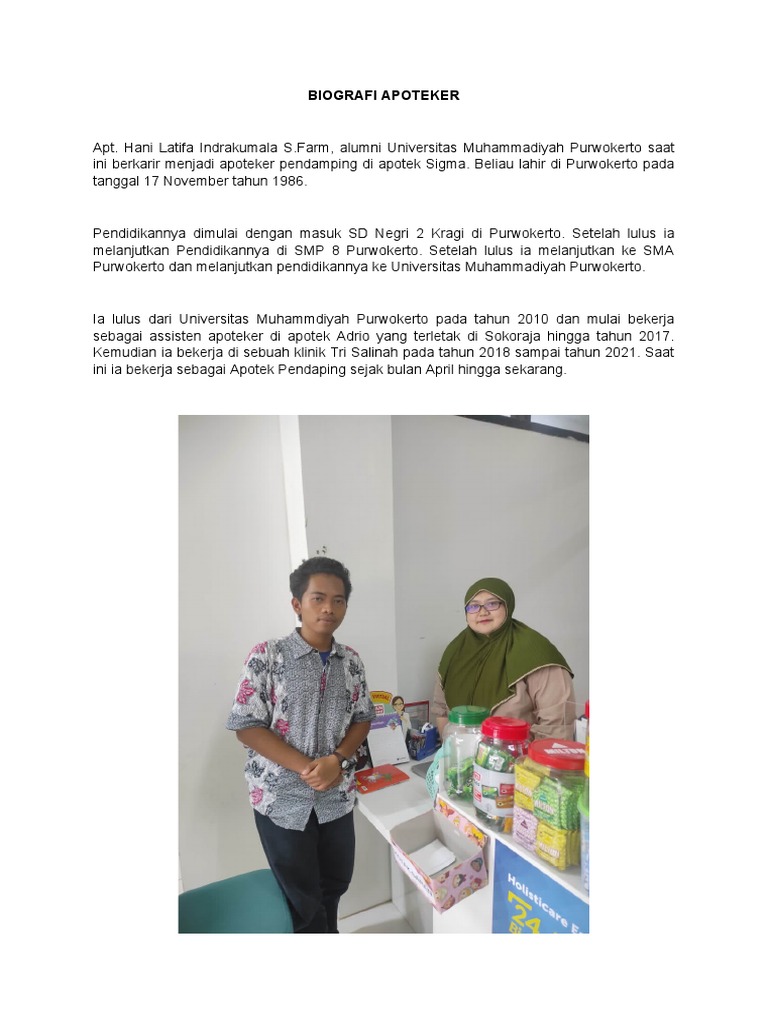 Biografi Apoteker | PDF