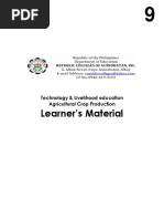 MELC TLE 9 Agri-Crop Production | PDF