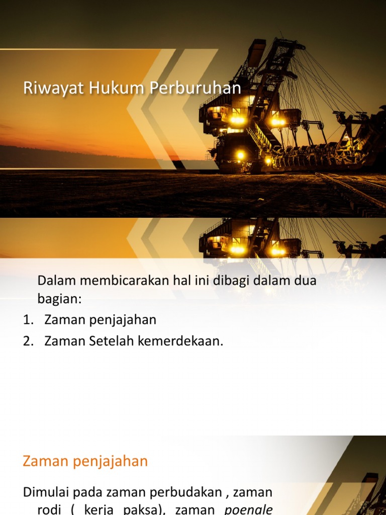 Hukum Ketenagakerjaaan Pertemuan Ke 7. Sejarah Hukum Perburuhan | PDF ...
