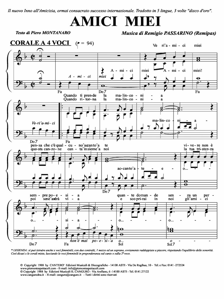 Amici Miei - Remipas SCTB | PDF