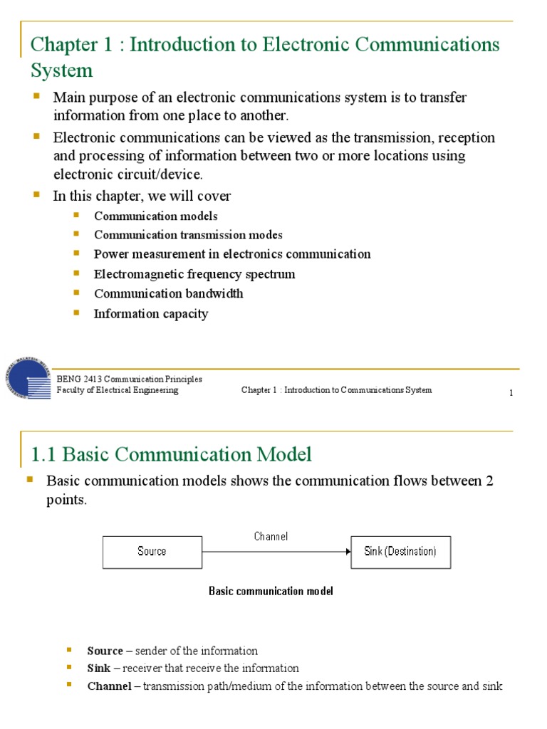Chapter 1 | PDF | Decibel | Signal To Noise Ratio