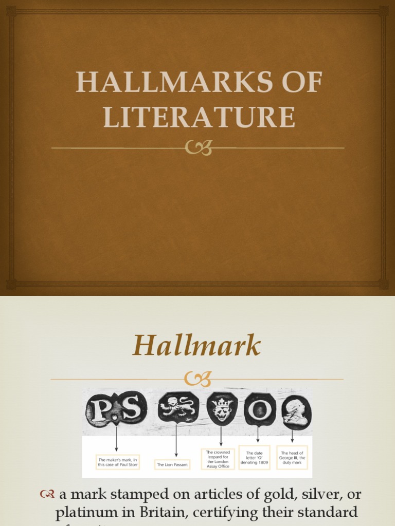 L3 Hallmarks of Literature | PDF | Poetry | General Fiction