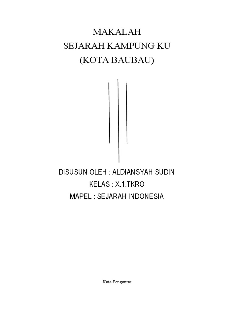 Tugas Sejara MAKALAH (KOTA BAUBAU) | PDF