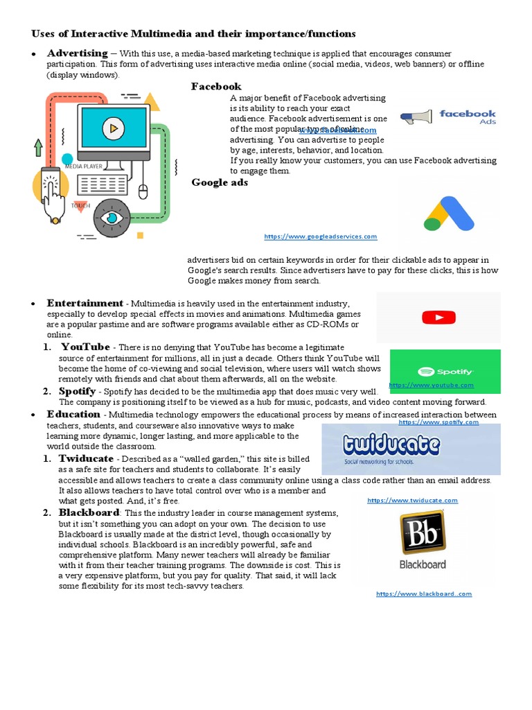 Emtech Use of Multimedia | PDF | Multimedia | Advertising