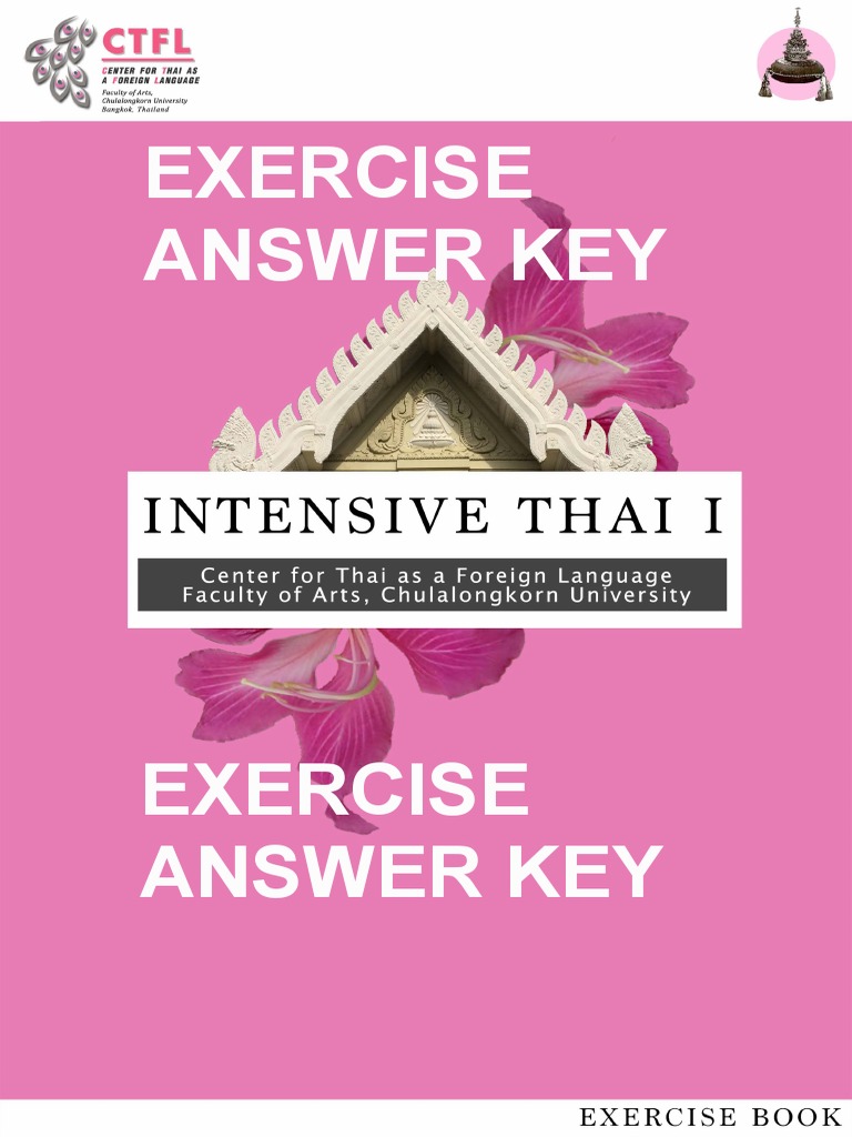 Thai 1 Exercise Answer Key | PDF | Southeast Asia | Performing Arts