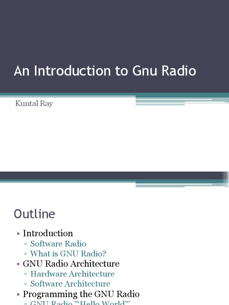 Gnu Radio | Download Free PDF | Software Defined Radio | Radio