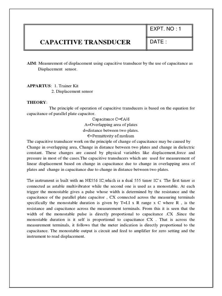 Transducers & Measurements Lab Manual | Download Free PDF | Rectifier | Inductor