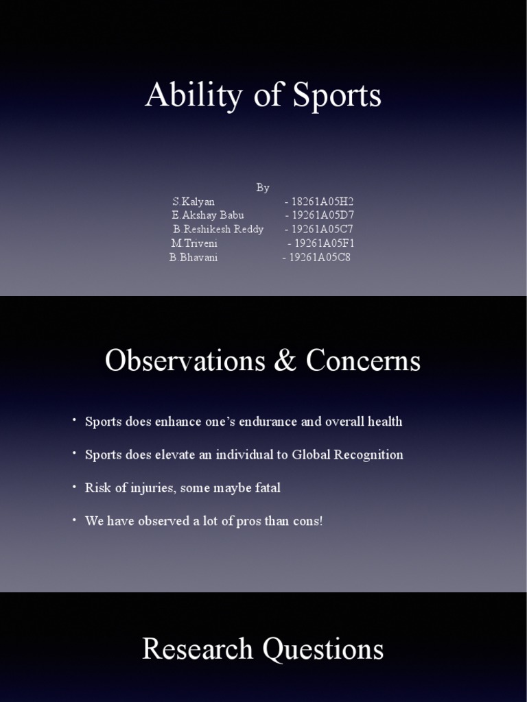 Ability of Sport | PDF | Sports | Disciplines