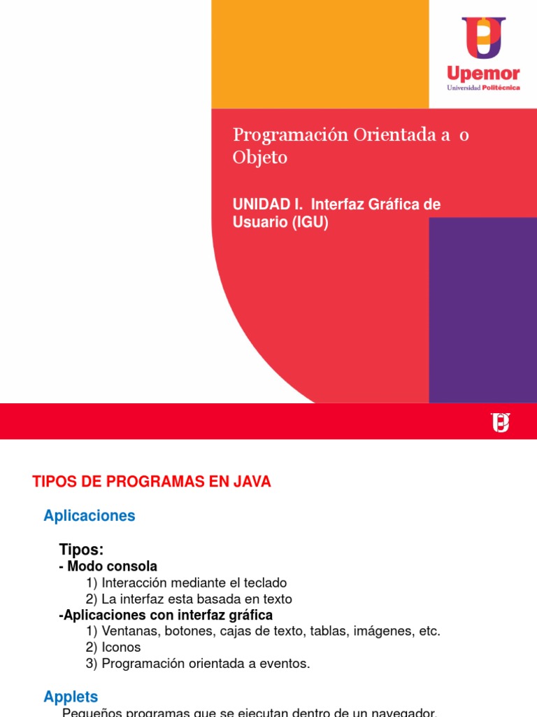 UNIDAD I - Interfaces Gráficas de Usuario | PDF | Interfaces gráficas ...