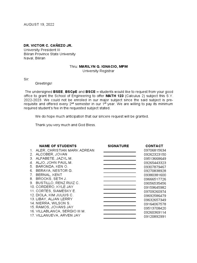 Engineering Students Request Course Offerings | PDF | Titles | Academic ...