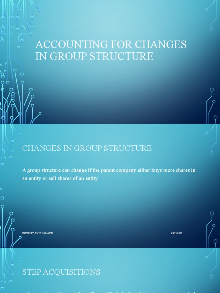 Changes in Group Structure | PDF | Goodwill (Accounting) | Minority ...
