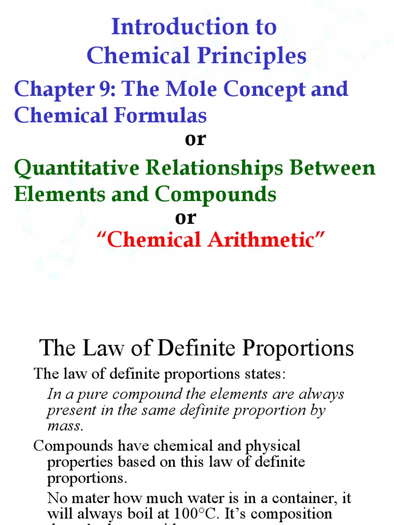 Understanding the Mole Concept in Chemistry | PDF | Mole (Unit) | Molecules