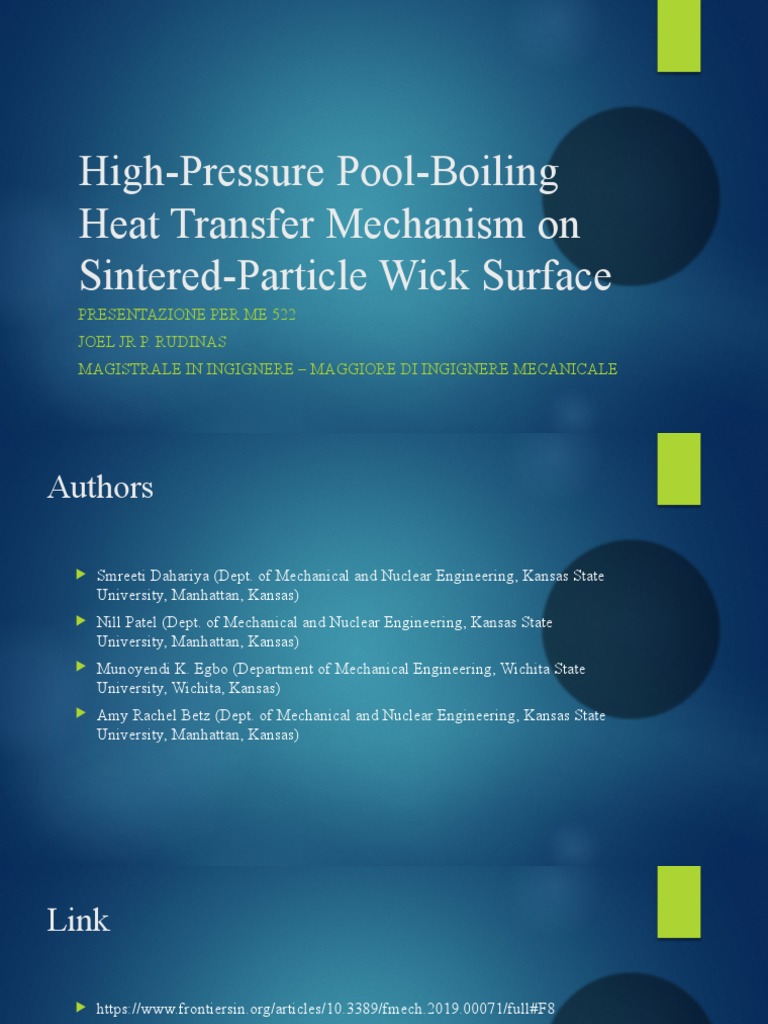 High-Pressure Pool-Boiling Heat Transfer Mechanism On Sintered-Particle ...