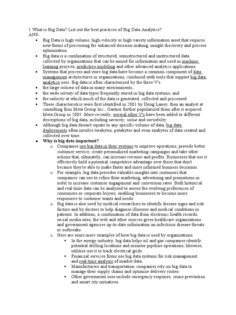 Big Data Pdf Apache Hadoop Map Reduce