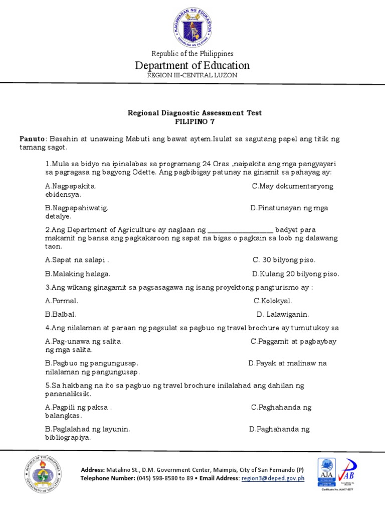 Filipino 7 | PDF