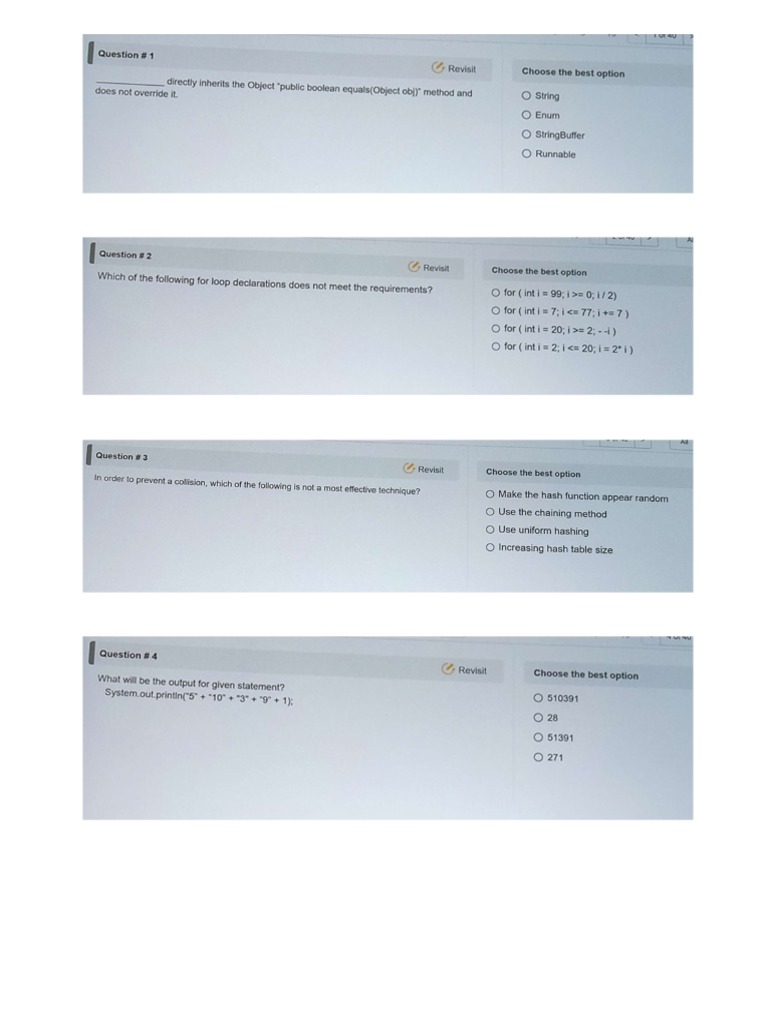 Corejava Questionpaper Pdf