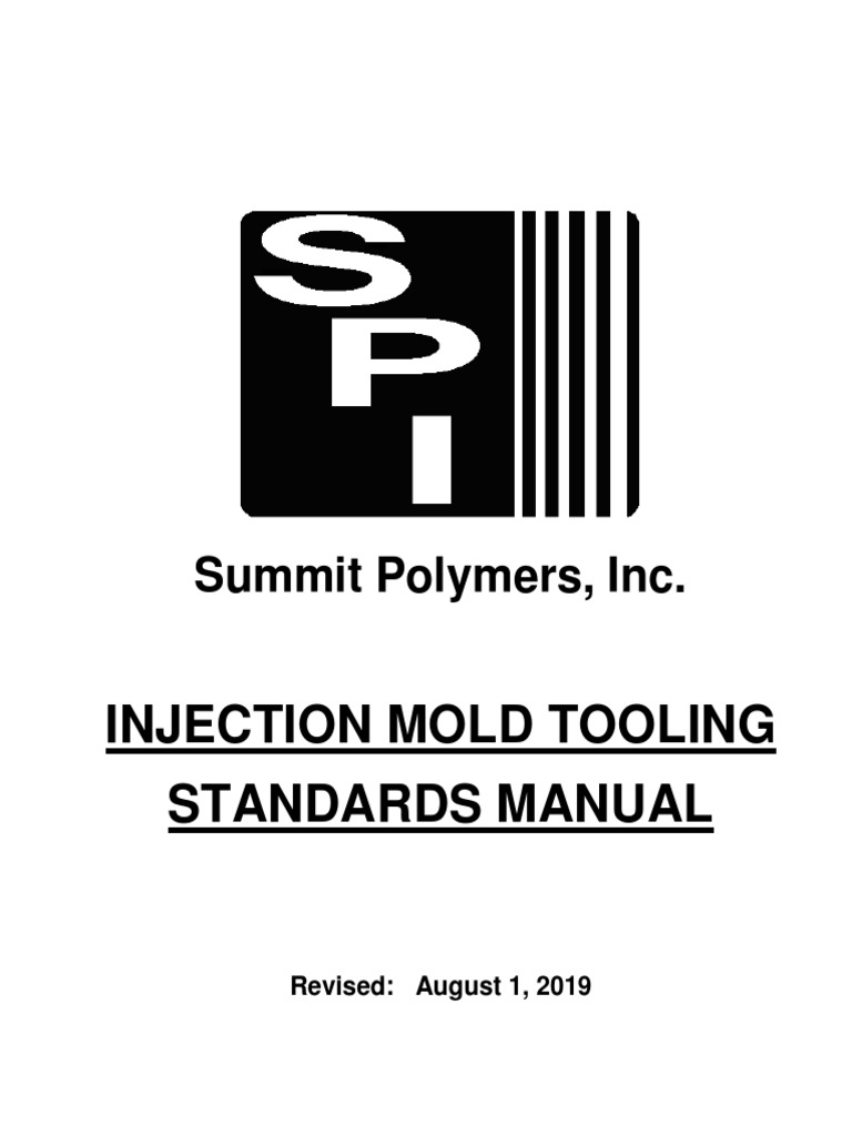 Injection Mold Tooling Standards Manual2019 | Download Free PDF ...