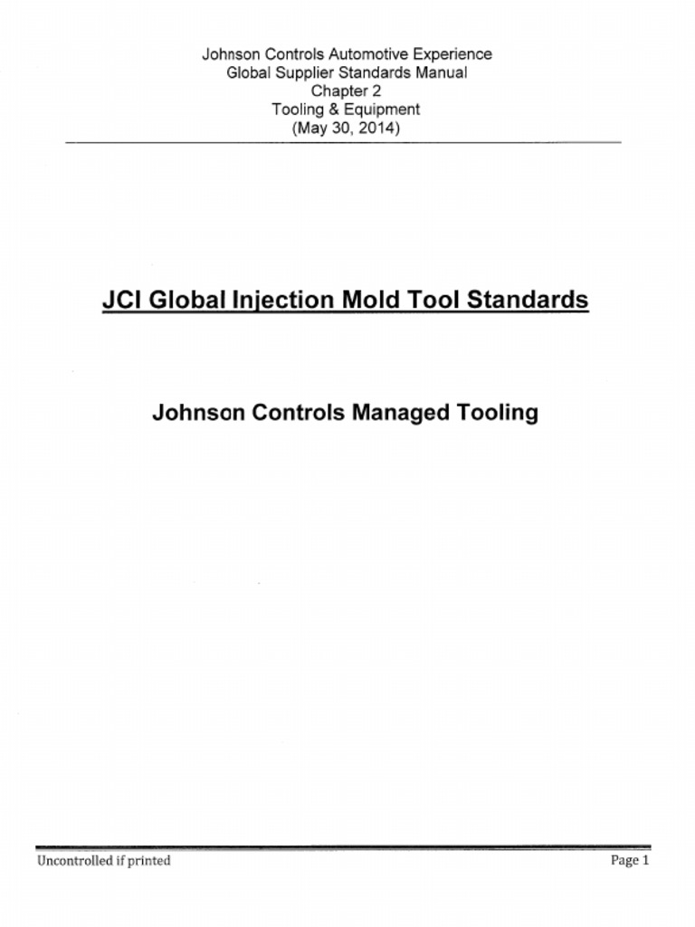 Porcerax II Injection Mold Standards | PDF | Manufactured Goods ...