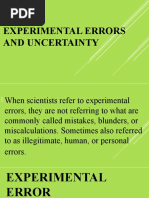 Types of Errors in Physics Explained | PDF