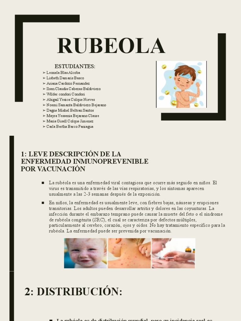 Síntomas y prevención de la rubéola | PDF | Sarampión | Enfermedades ...