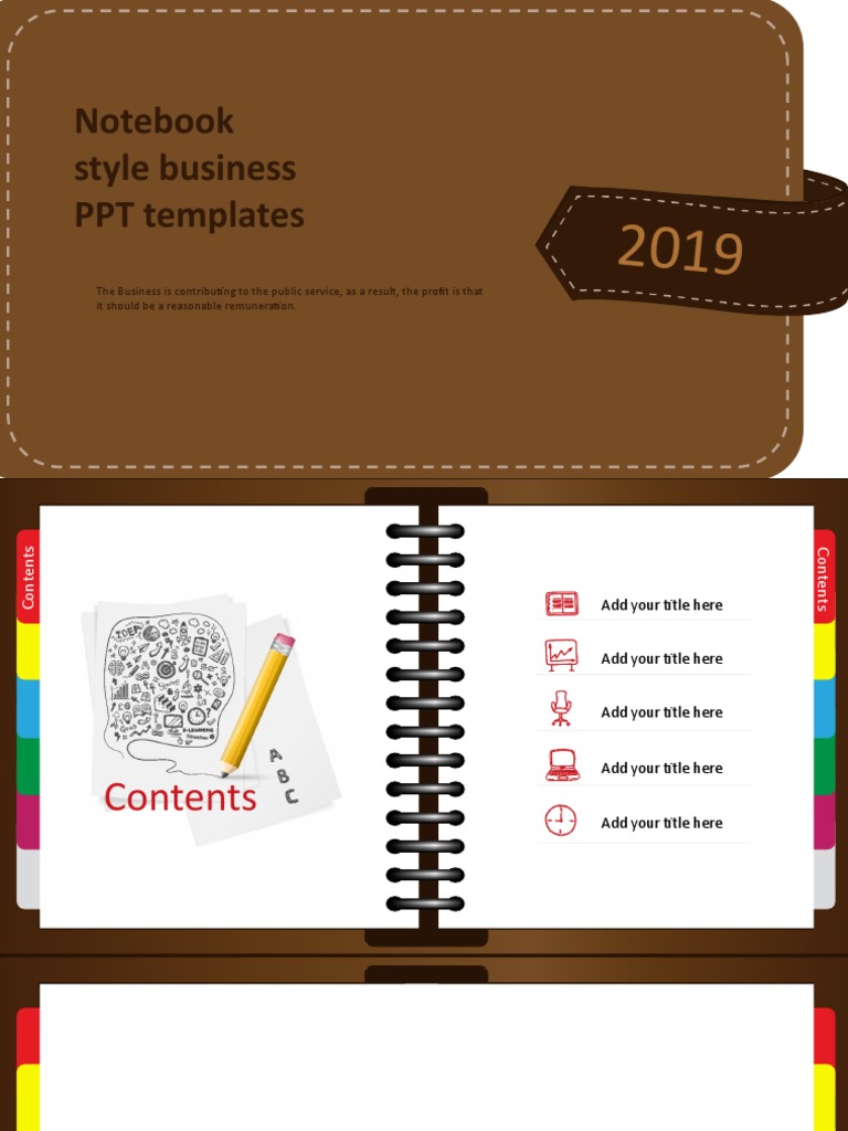 Notebook Style PPT Templates | PDF