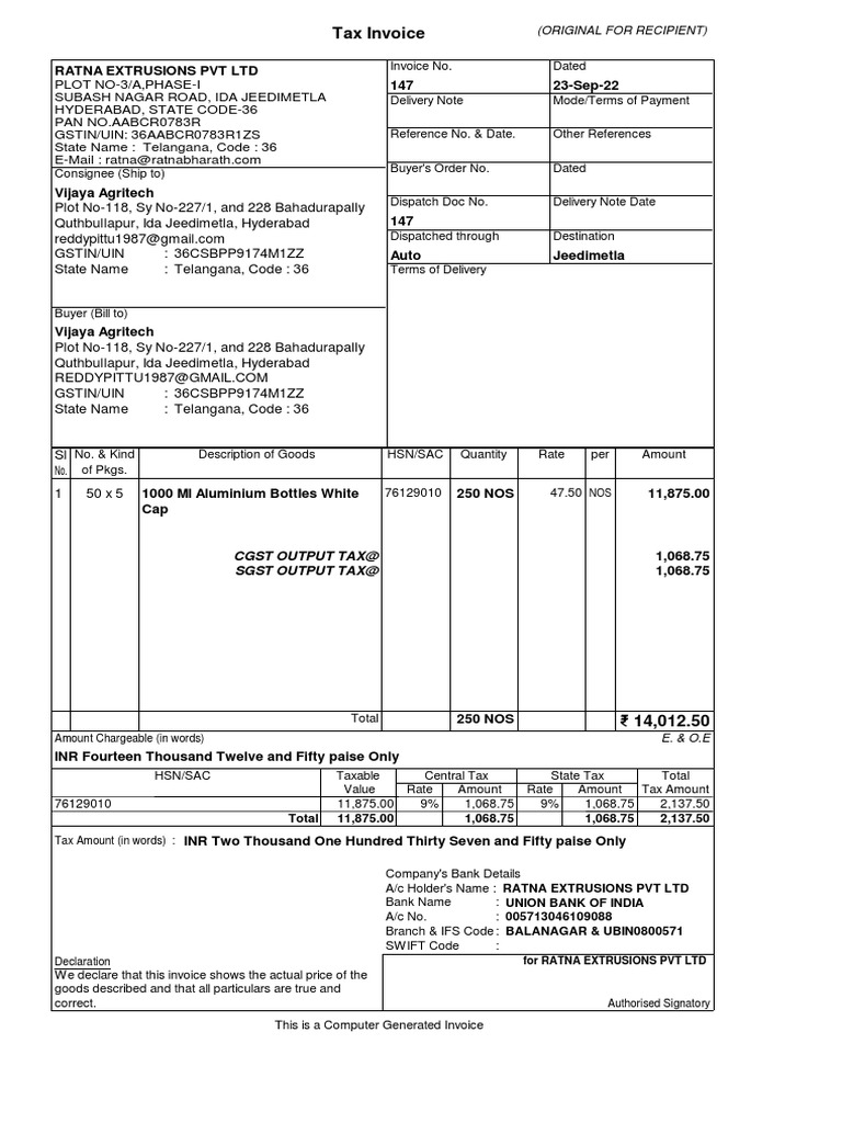 Tax Invoice | PDF | Invoice | Market (Economics)