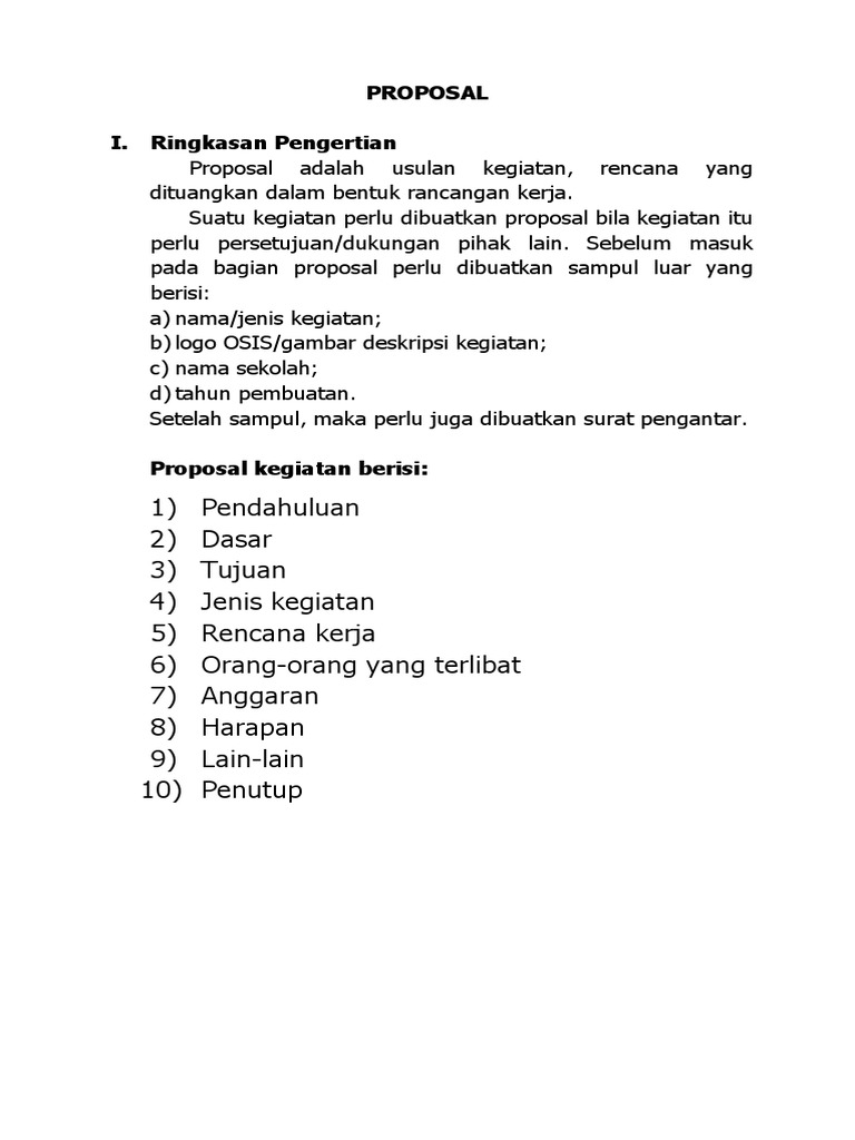 Contoh Proposal 2023 | PDF | Perjalanan