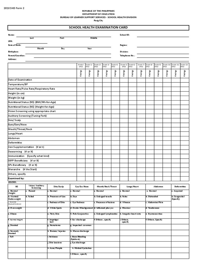 SHD Form 2 | PDF | Human Tooth | Periodontology