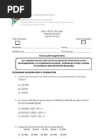 Prueba Diagnóstica Matemáticas 2° Grado | PDF | Sustracción | Rectángulo