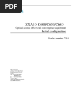 Zte Olt c320 Basic Config | PDF | Network Protocols | Internet Architecture