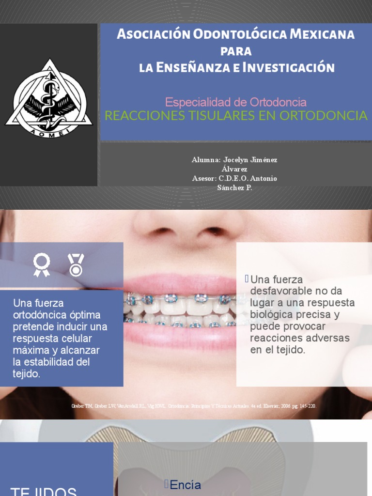 Reacciones Tisulares en Ortodoncia | PDF | Hueso | Anatomía