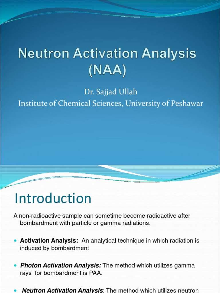Neutron Activation Analysis | PDF | Radioactive Decay | Radionuclide