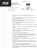 Examen de Comunicación Oral y Escrita | PDF | Comunicación | Prueba ...