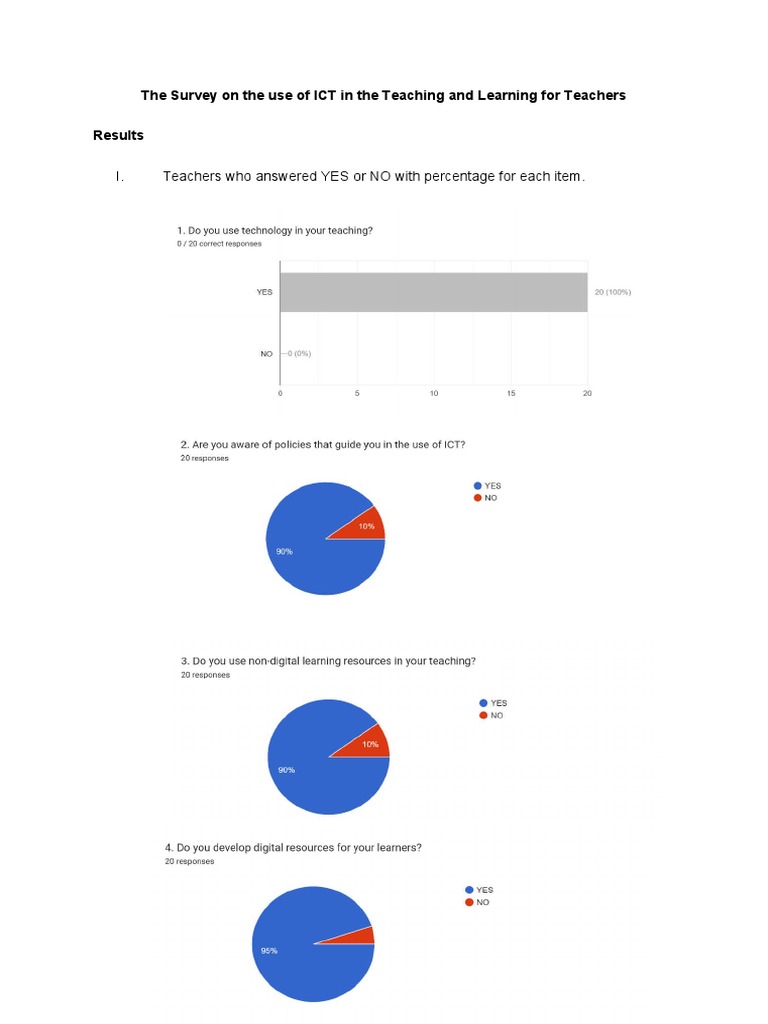 Ict Survey | PDF | Educational Technology | Information And ...