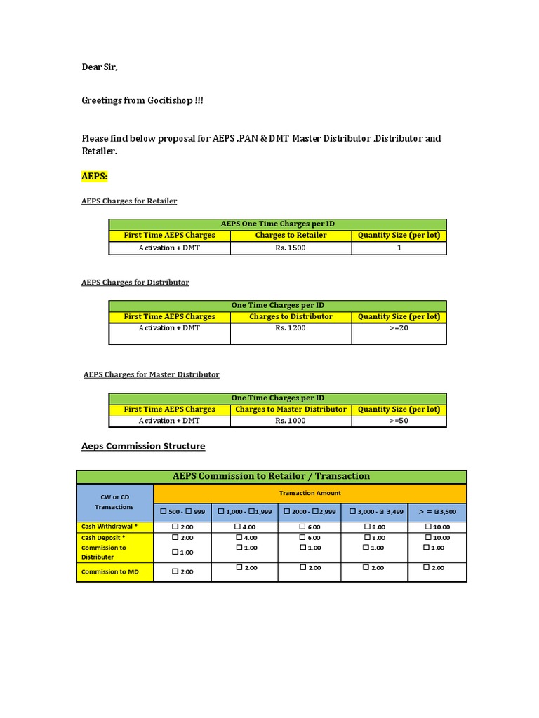 Yes Bank CSP Aeps Service Distributor Ship | PDF | Wire Transfer | Payments