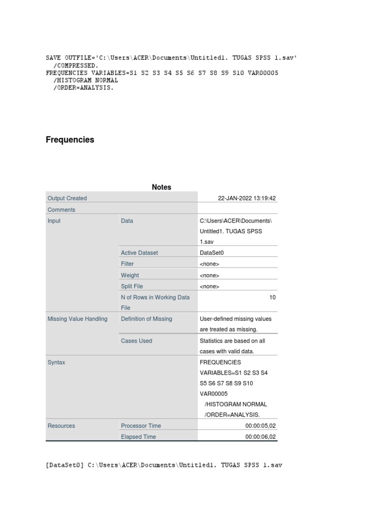 TUGAS SPSS 1 (LATIHAN) Evia | PDF | Computer Science | Computing