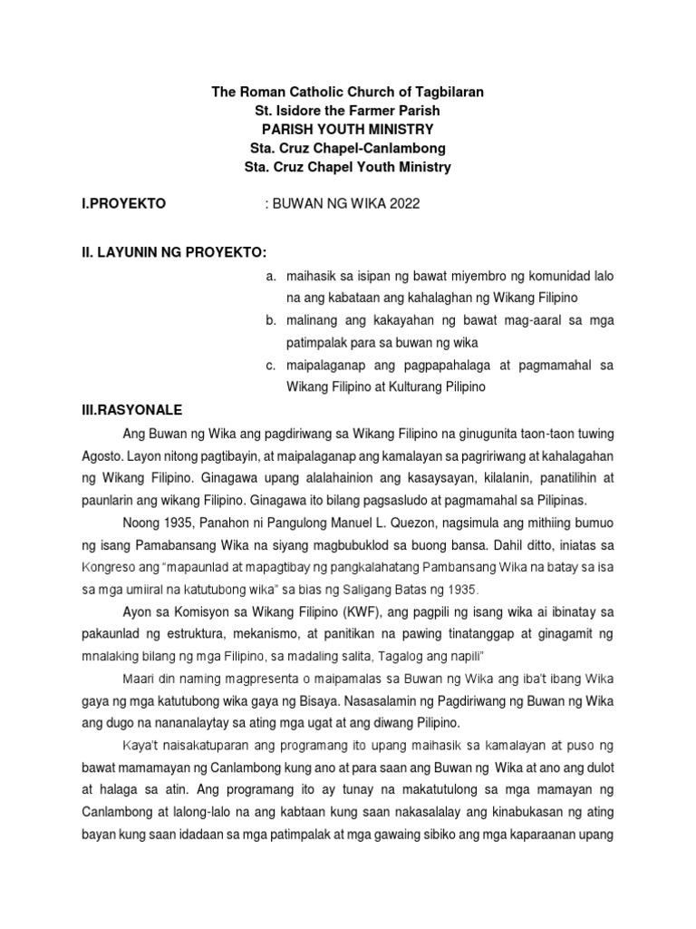 Buwan NG Wika 2022 | PDF