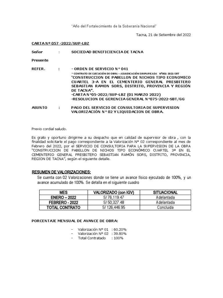 Carta Pago Final Super | PDF