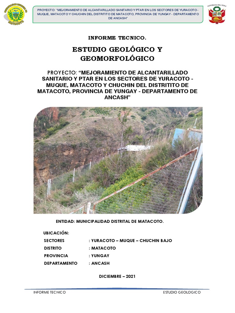 Estudio Geológico | PDF | Roca (geología) | Andes
