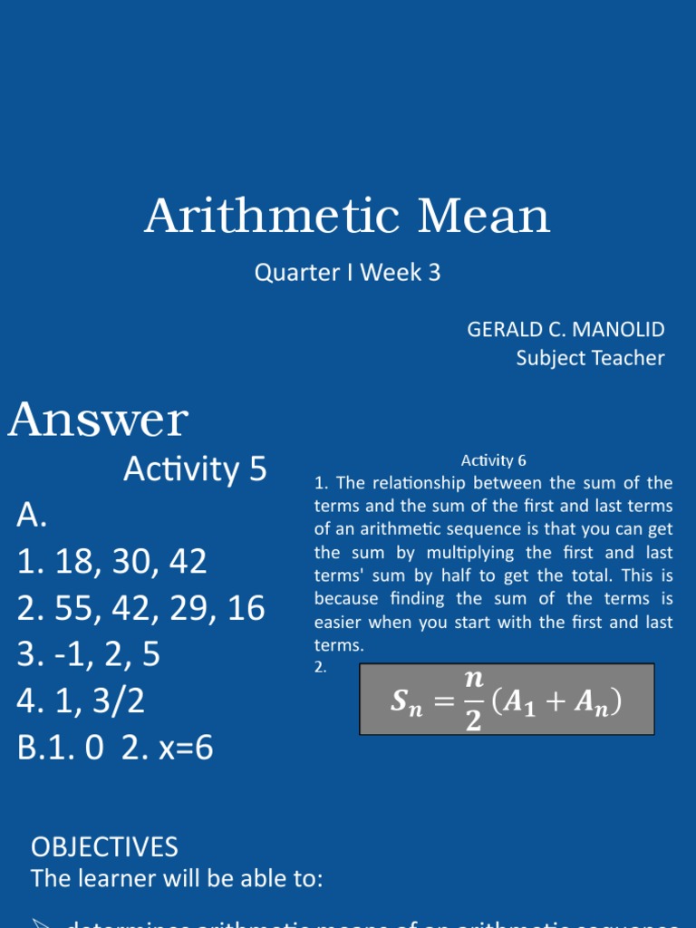 Arithmetic (Q1W3D1) | PDF | Arithmetic | Mathematics