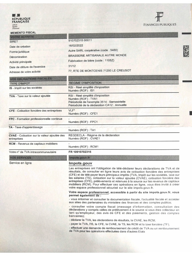 Mémento Fiscal | PDF