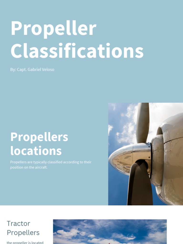 Types of Aircraft Propellers Explained | PDF | Aircraft | Propeller