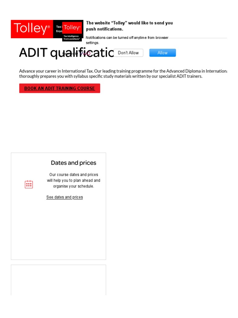 ADIT Qualification | PDF