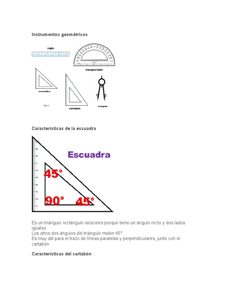 Instrumentos Geométricos | PDF | Métodos y materiales de enseñanza ...