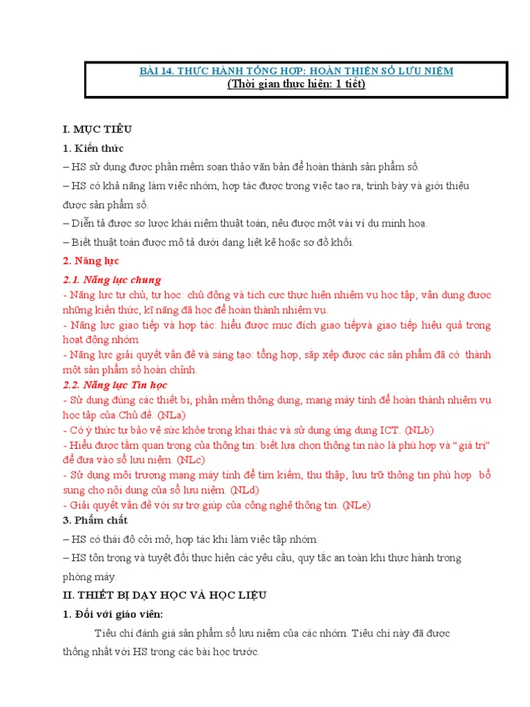 Bai 14 Th Hoan Luu Niem Nga Hoang Pdf 3873