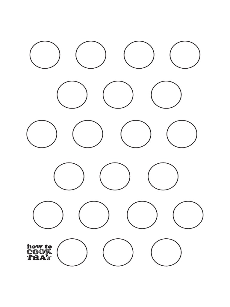 3cm Macaron Template1 | PDF