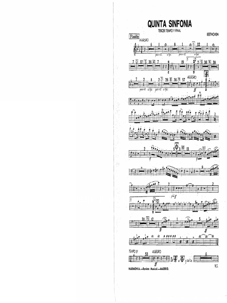 3º y Final - 5 Sinfonía | PDF