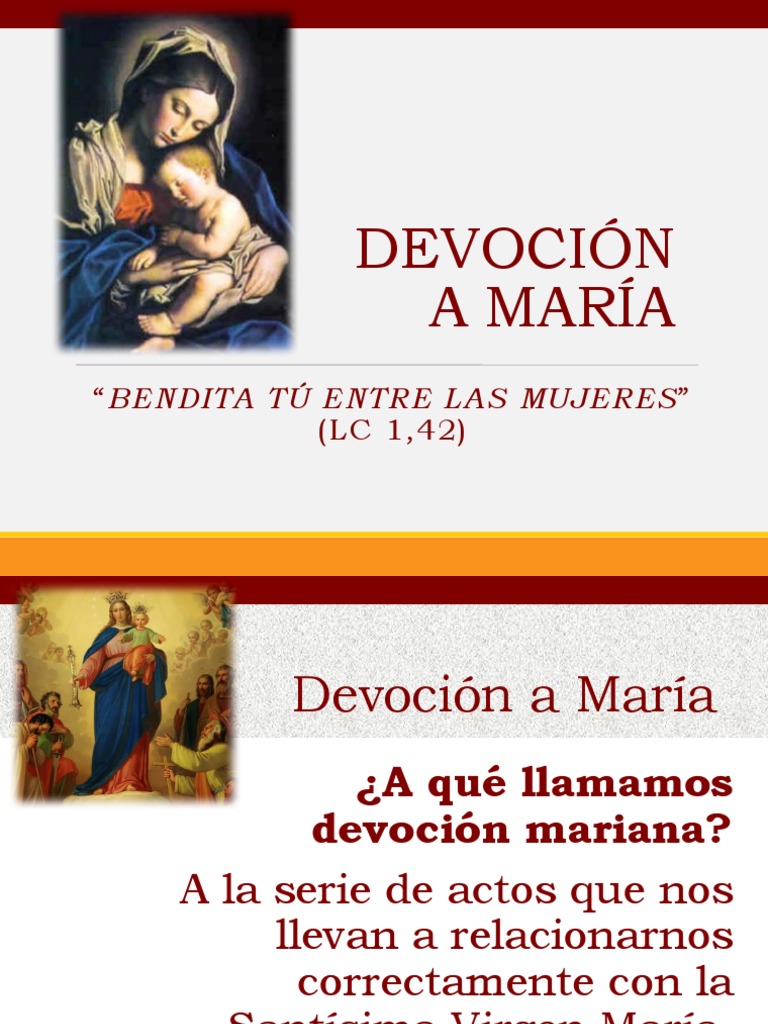 Devoción Mariana a la Virgen María | PDF | María, madre de Jesús ...