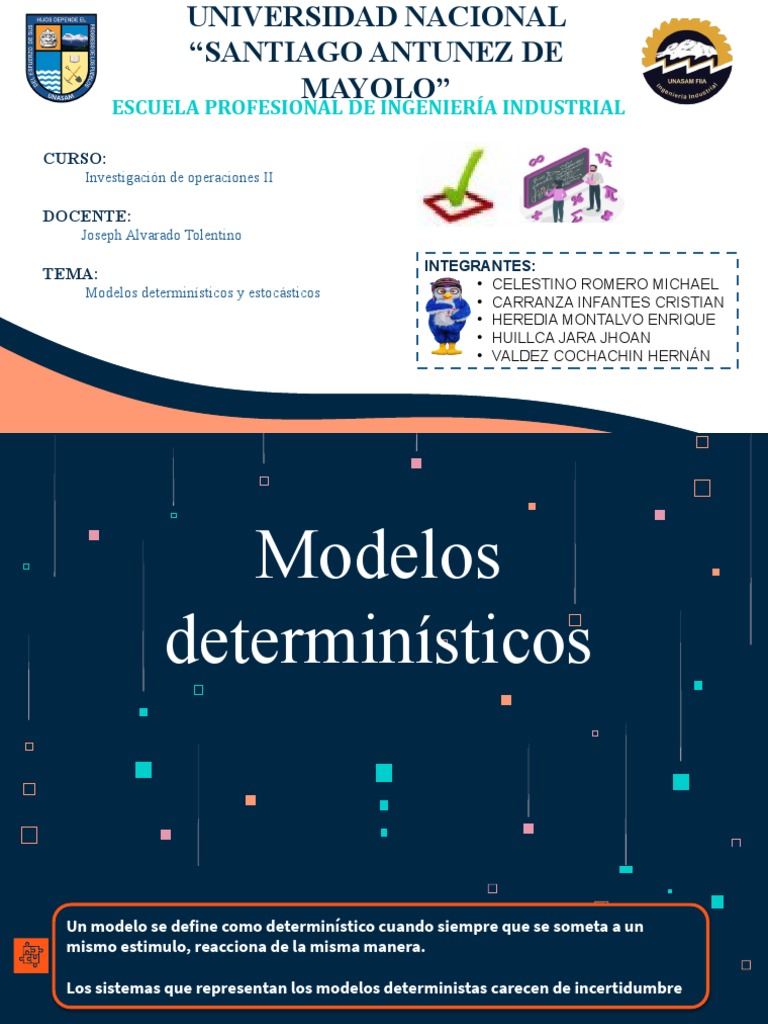 Modelos Determinísticos y Estocásticos | PDF | Inventario | Science