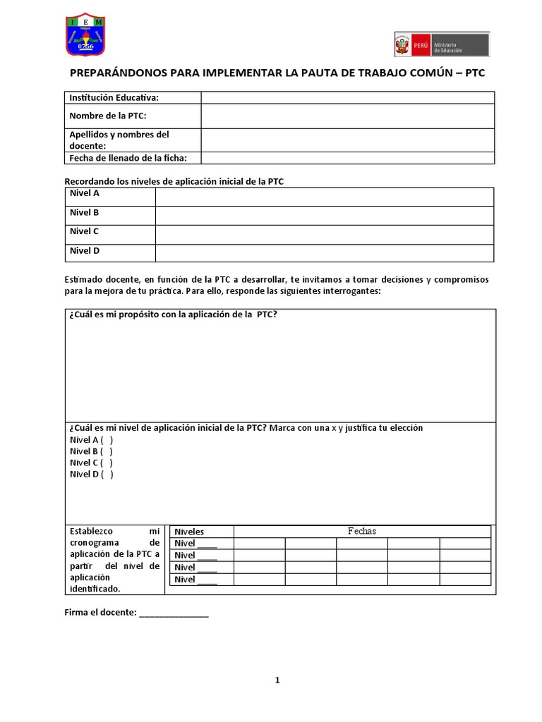 Implementación de la PTC en Educación | PDF | Aprendizaje | Cognición